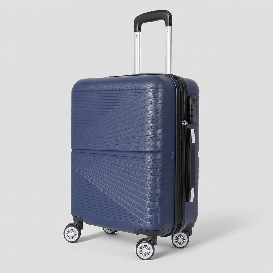 NAVY 20" OVERHEAD CABIN CASE Carry On Suitcase